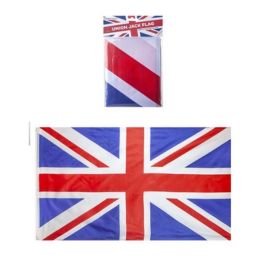 UNION JACK MEGA JUMBO 8 X 5" RAYON FLAG W/2 GROMMETS PBHC