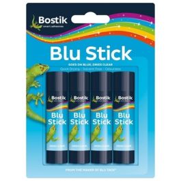 Bostik Blu Stick Quad Pack Blisters