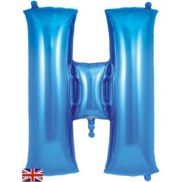 34" Letter H Blue
