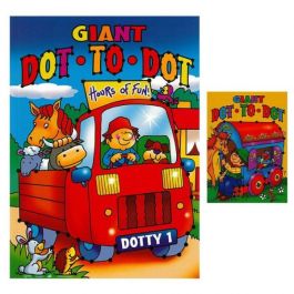 GIANT DOT TO DOT COLOURING BOOK PK 6