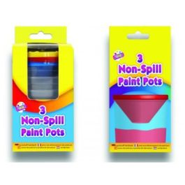 Non Spill Paint Pots Pk3 Tallon