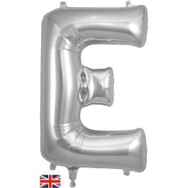 34" Letter E Silver