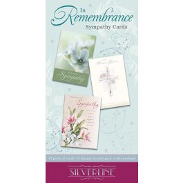 Sympathy Assorted Box of Cards C50 144/12Pks Silverline