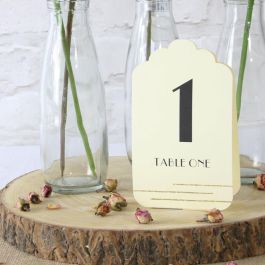 Table Numbers 1 - 12 Gold
